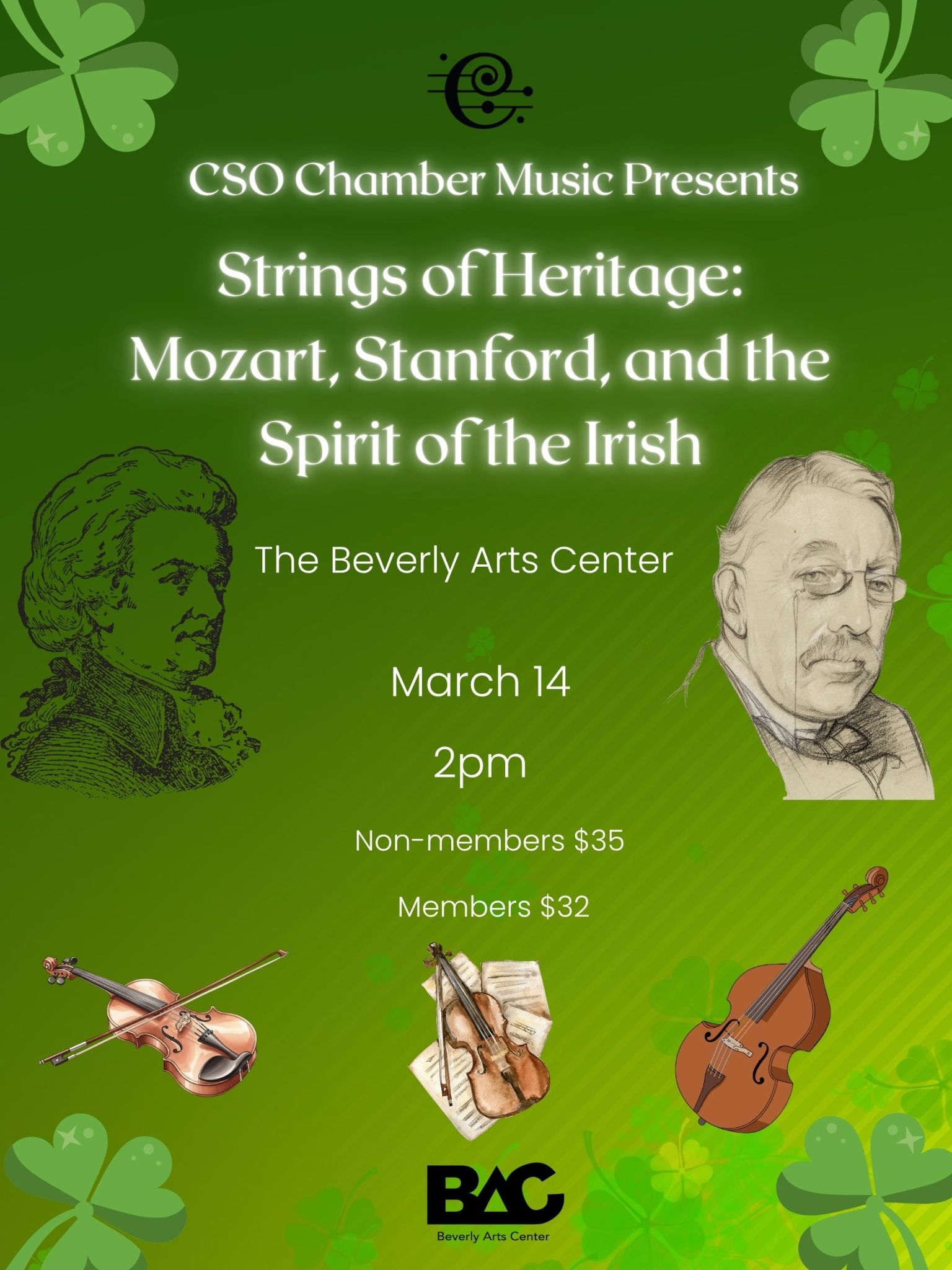 CSO Chamber Music – Strings of Heritage: Mozart, Stanford, and the ...